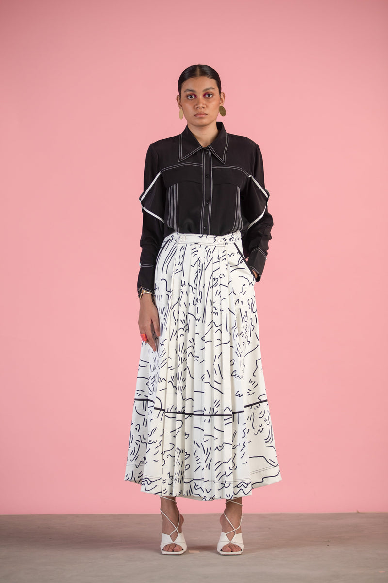 LANDSCAPE PLEATED TROUSER – BRUNI